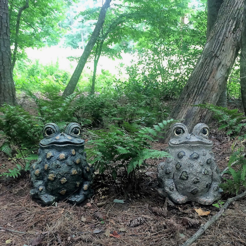 HomeStyles Whimsical Toad Hollow "Stretch" Garden Statue & Reviews | Wayfair